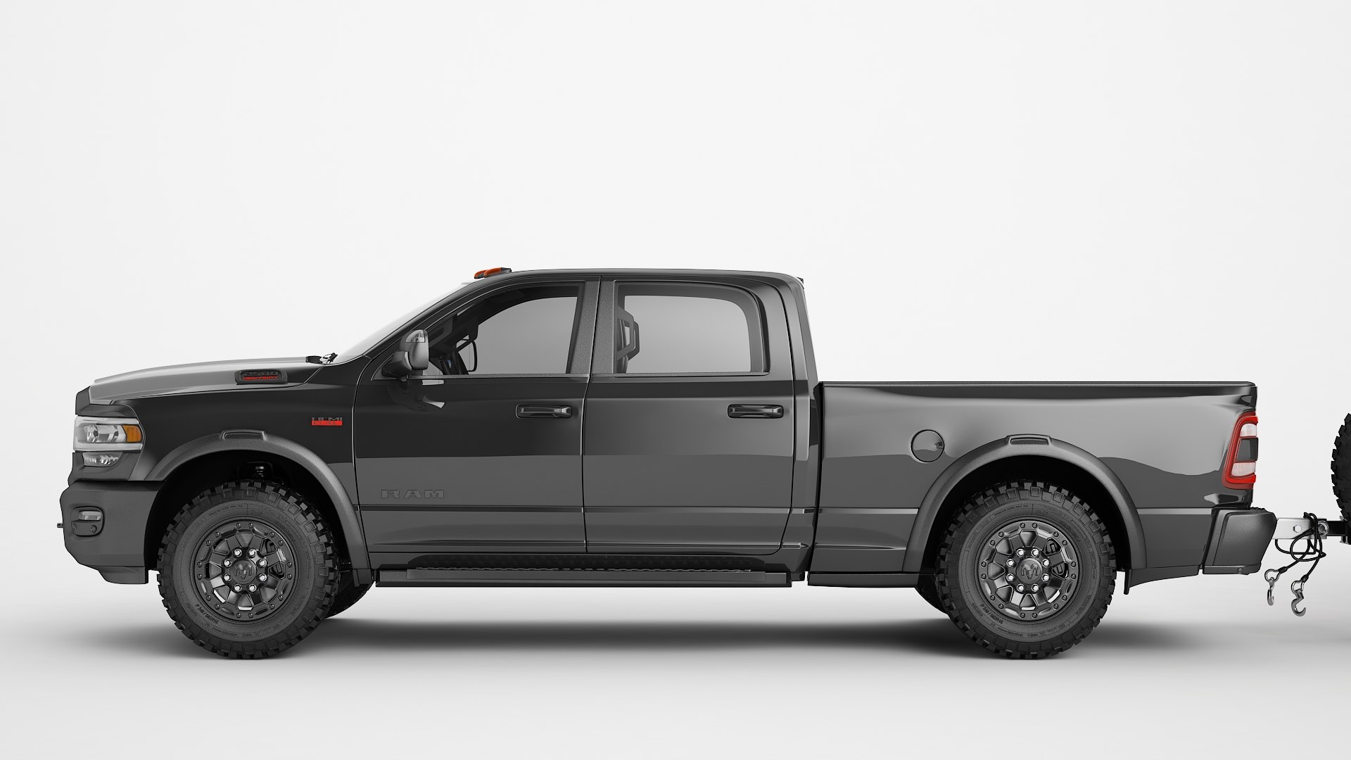 3D 2021 Dodge Ram 2500 Power Wagon Adventure Trailer 02 Model ...