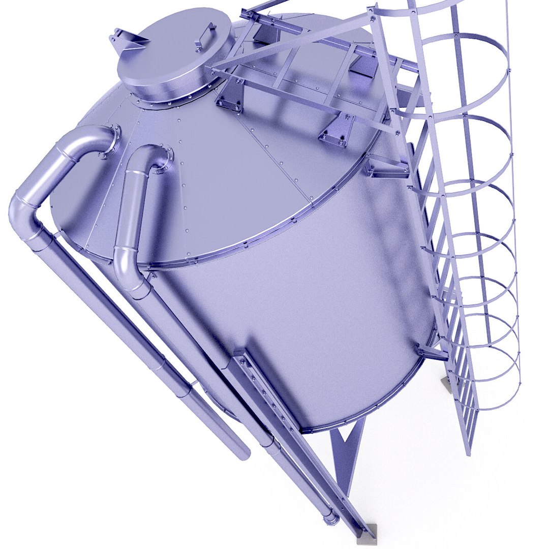 Powder Storage Silo 30 3D - TurboSquid 1747021