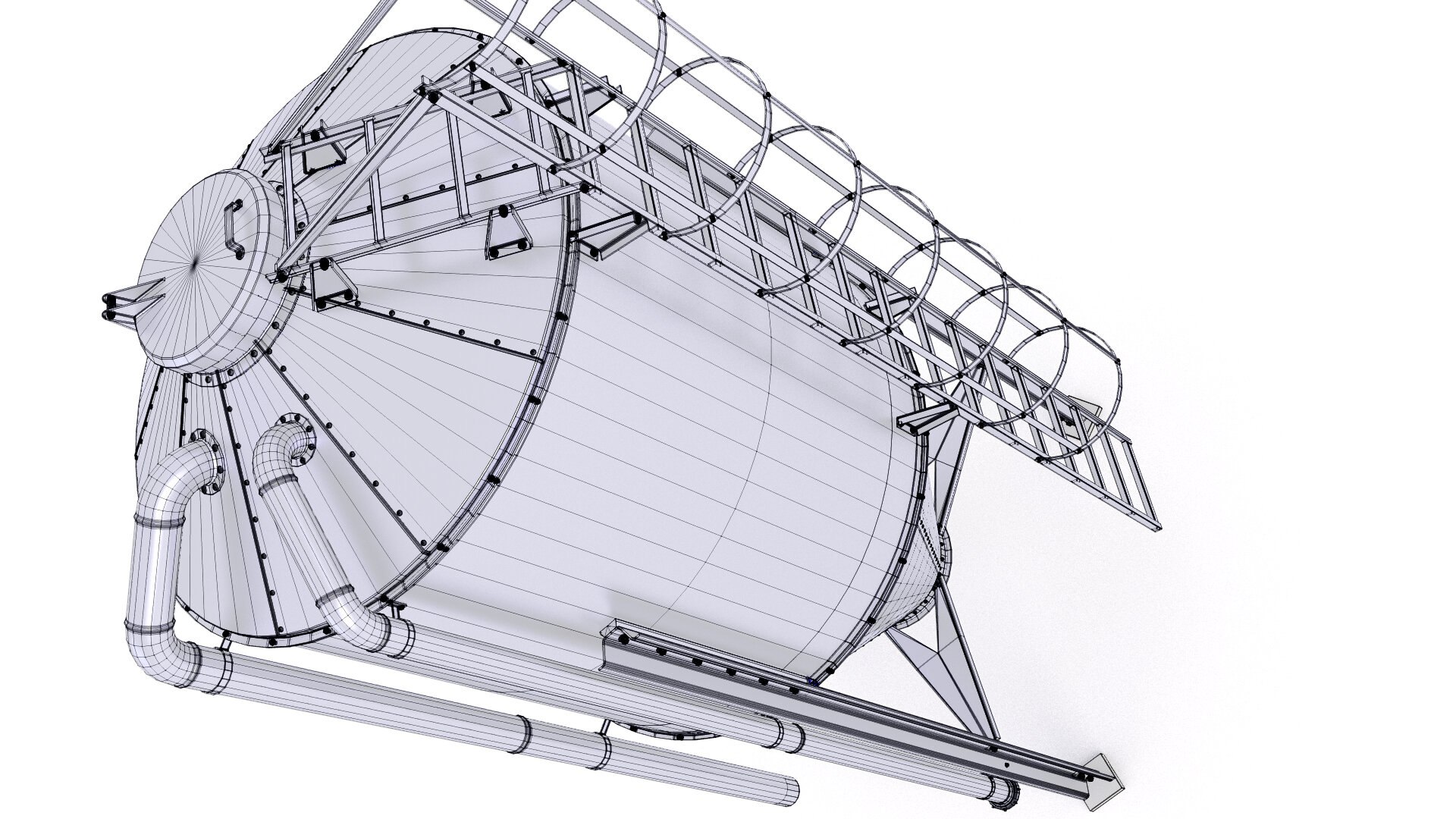 Powder Storage Silo 30 3D - TurboSquid 1747021