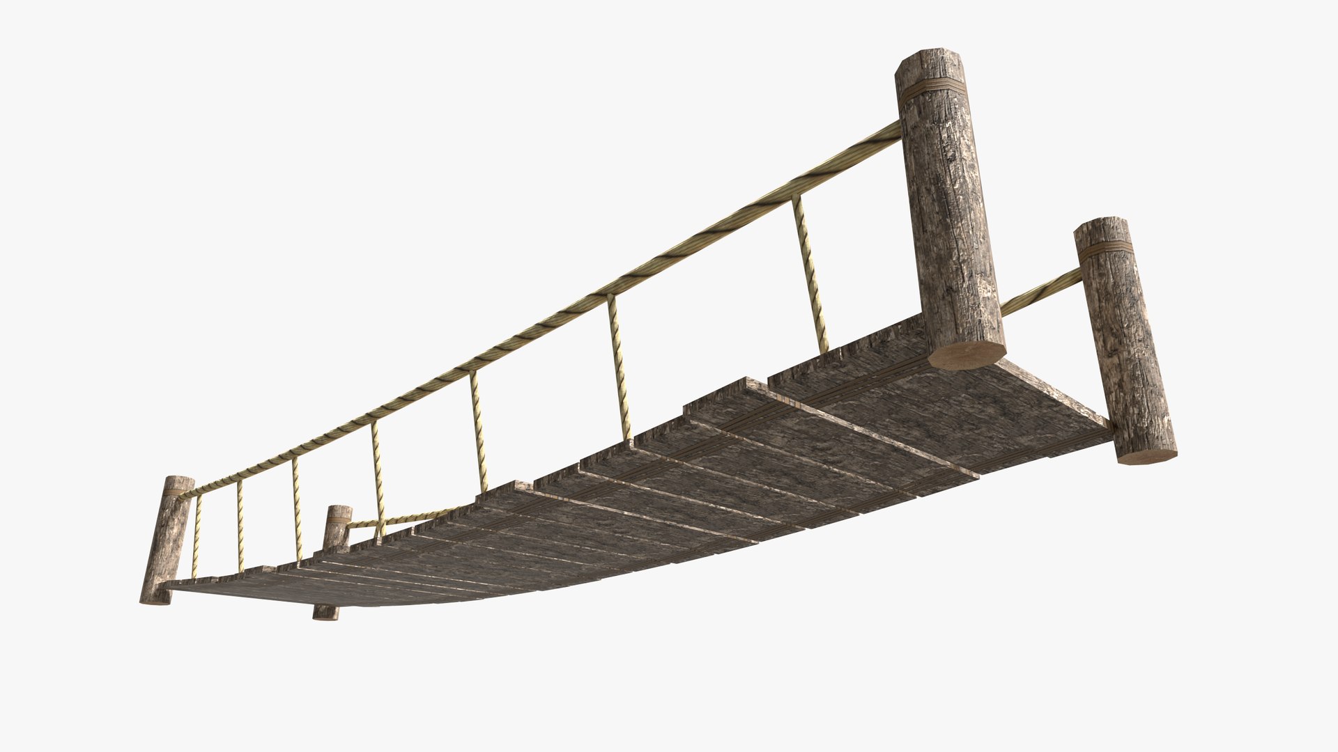Rope Bridge 3d Obj