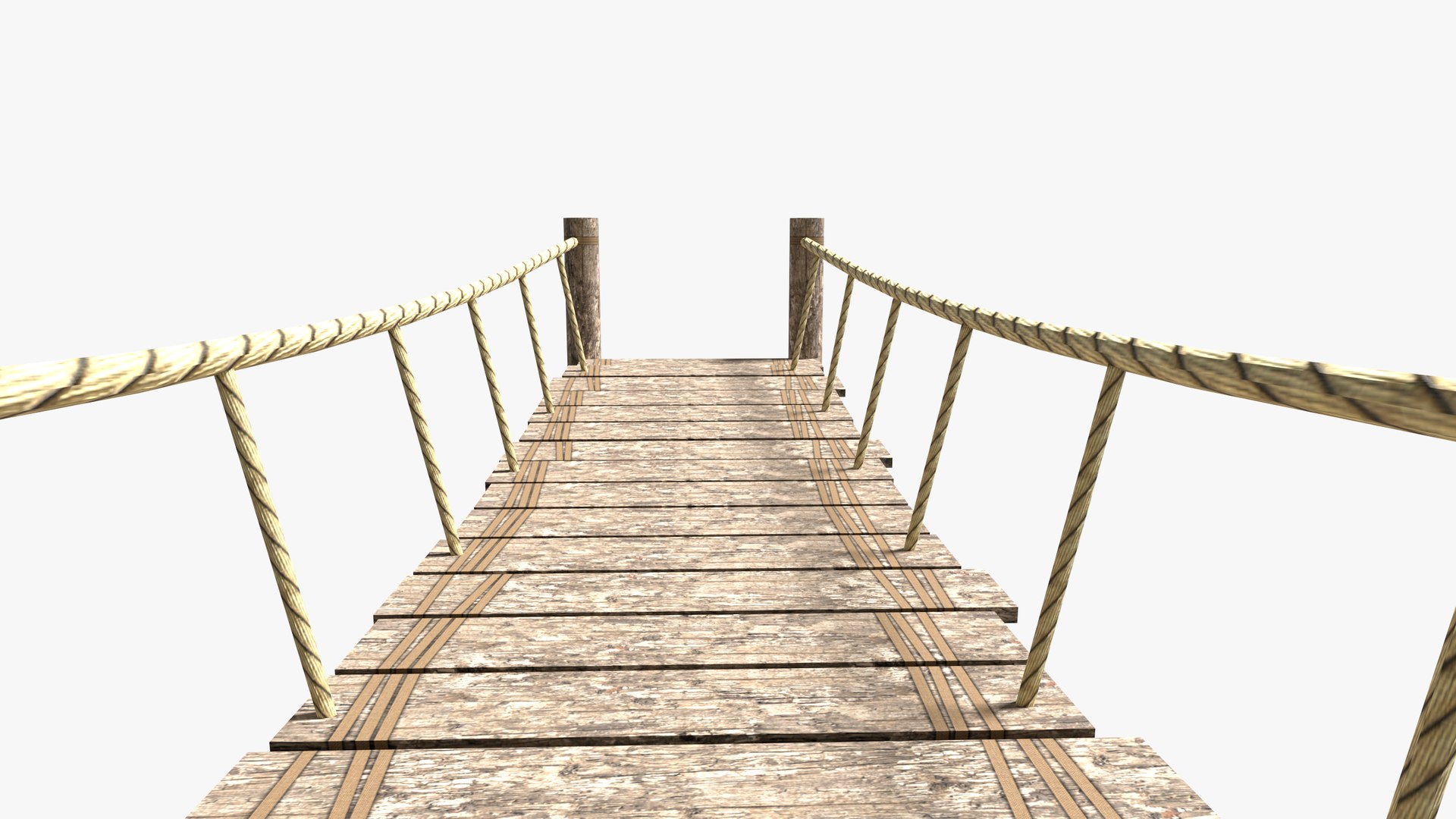 Rope Bridge 3d Obj