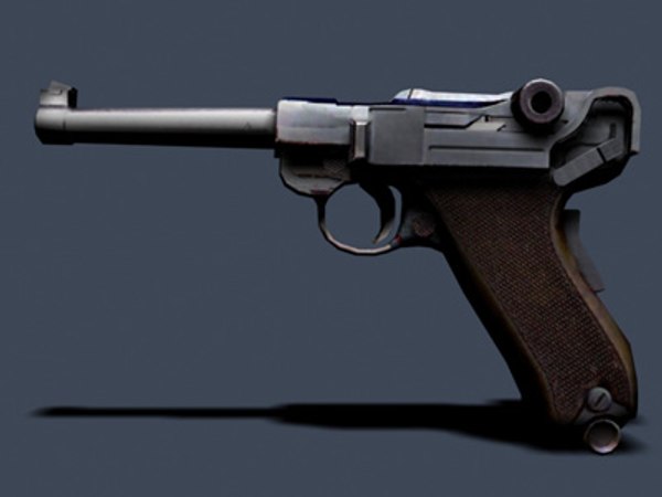 luger 9mm 3d model