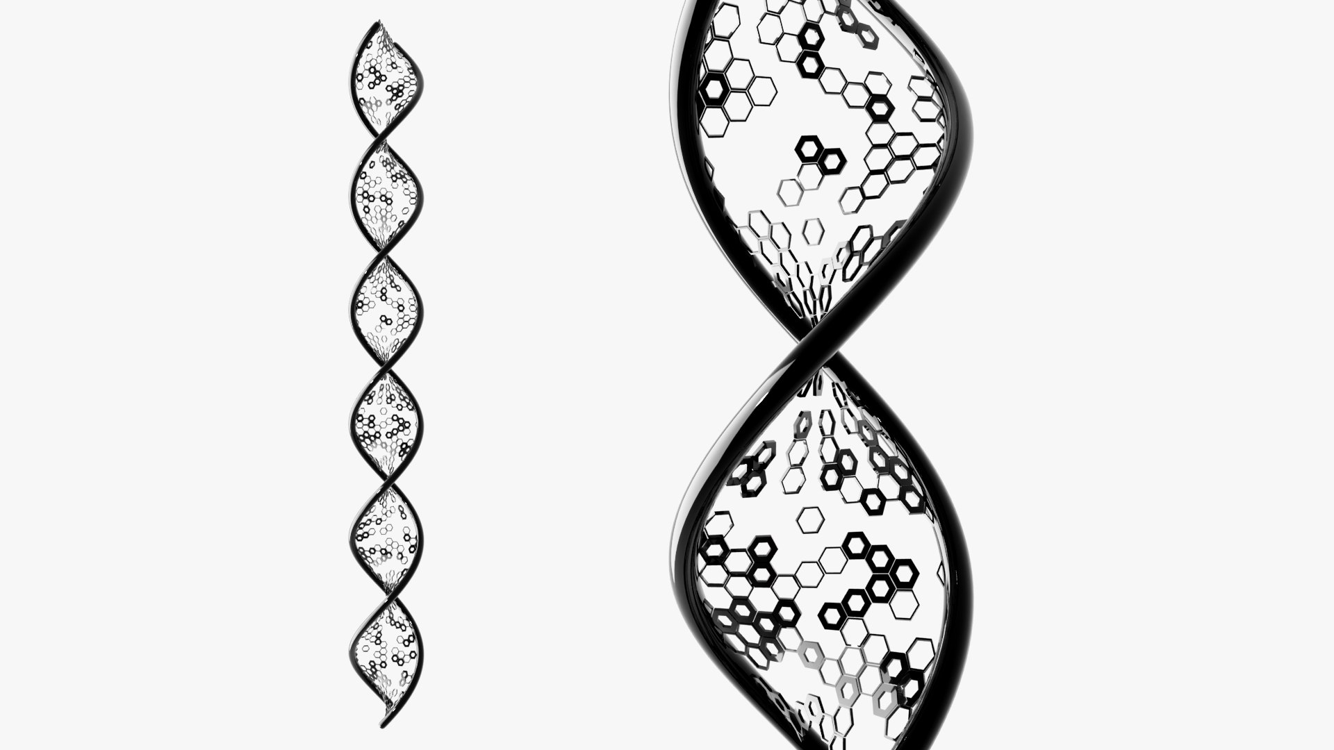 3D DNA Black - TurboSquid 2239741