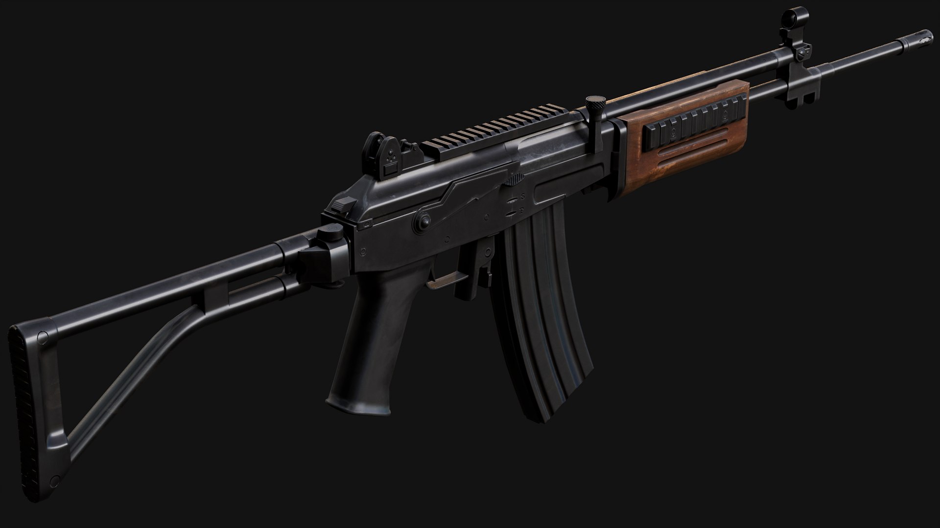 3D Galil ARM Assault Rifle - LowPoly Mobile Ready - TurboSquid 2067437