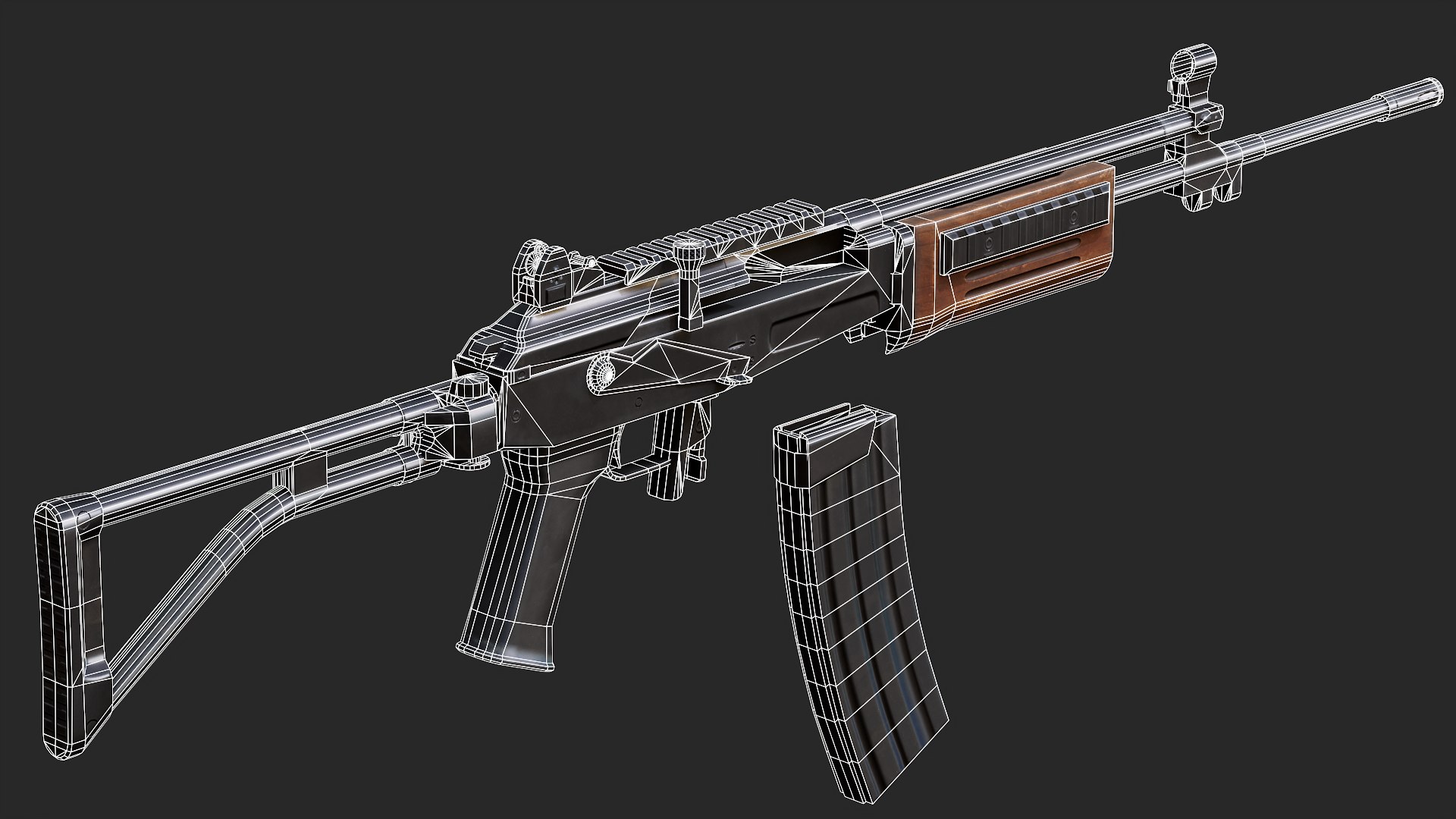3D Galil ARM Assault Rifle - LowPoly Mobile Ready - TurboSquid 2067437