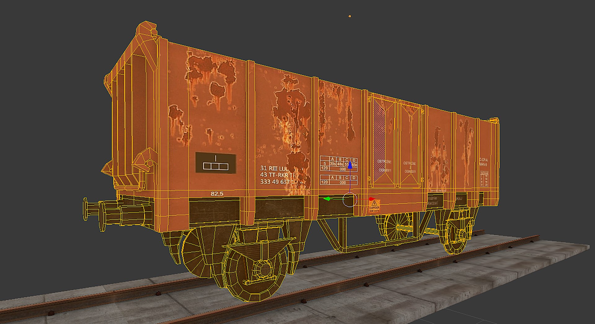 Train Wagon Obj