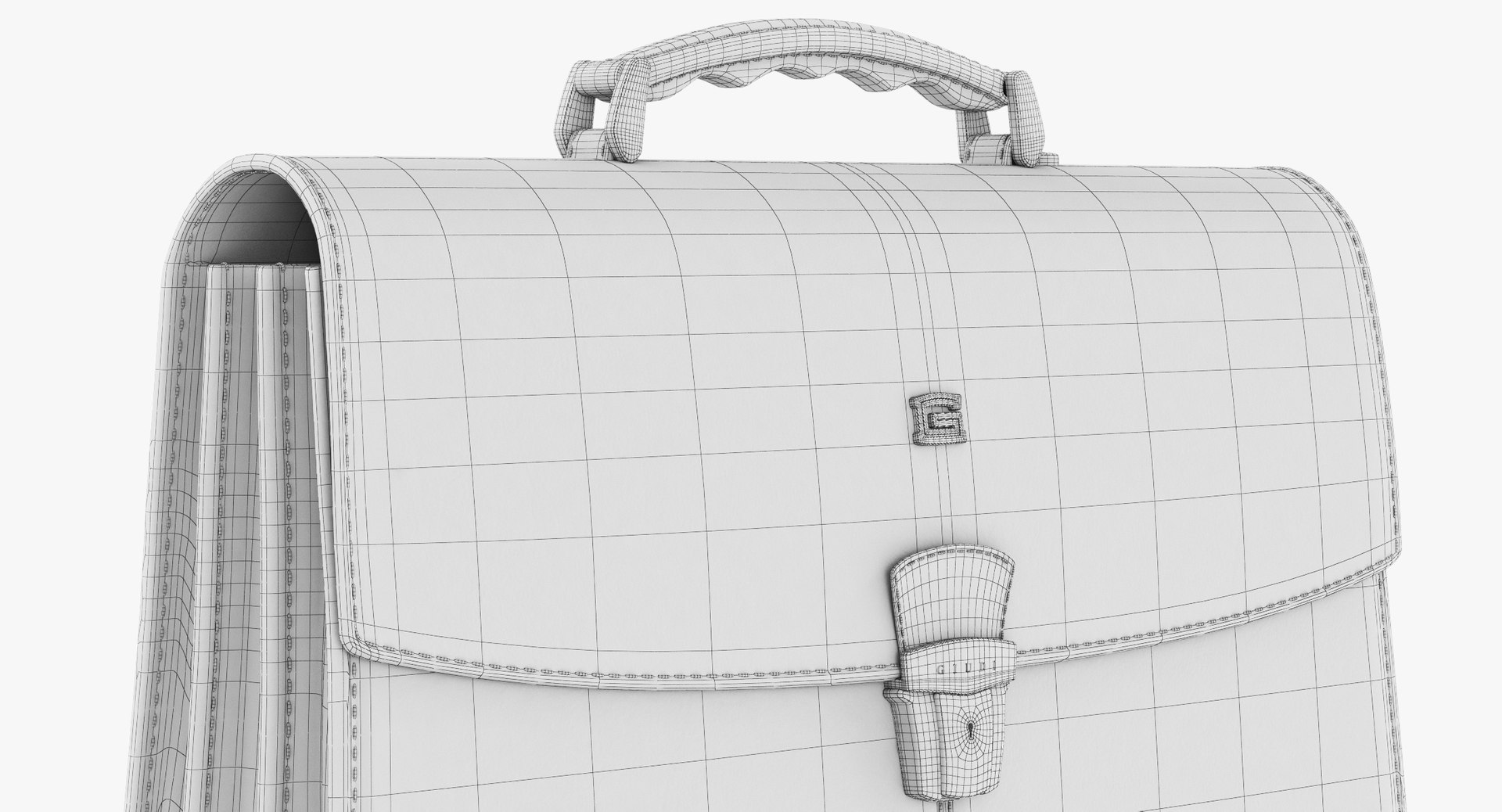 Giudi Leather Classic Briefcase Max