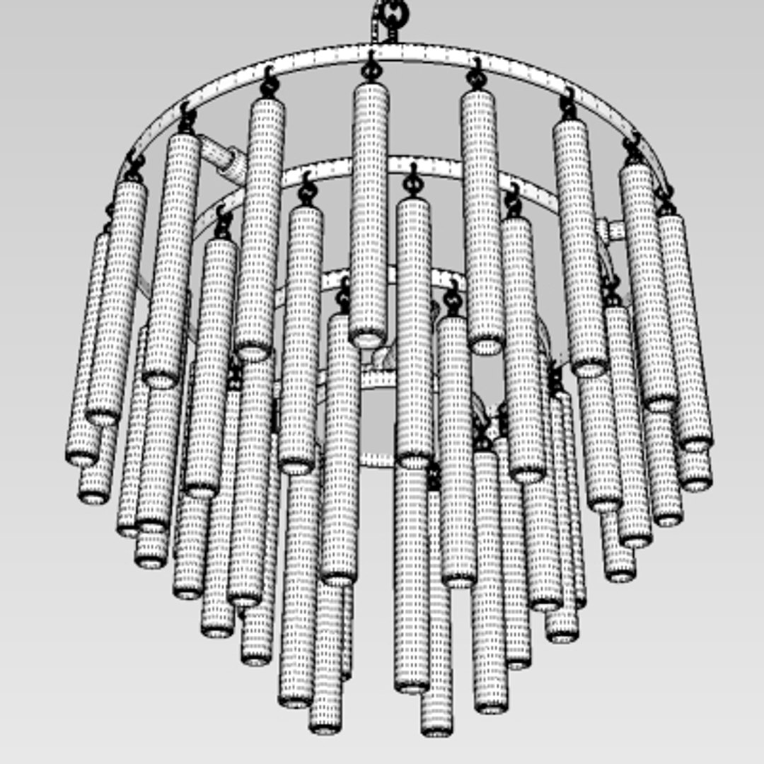 3d Model Contemporary Chandelier Lamps Light