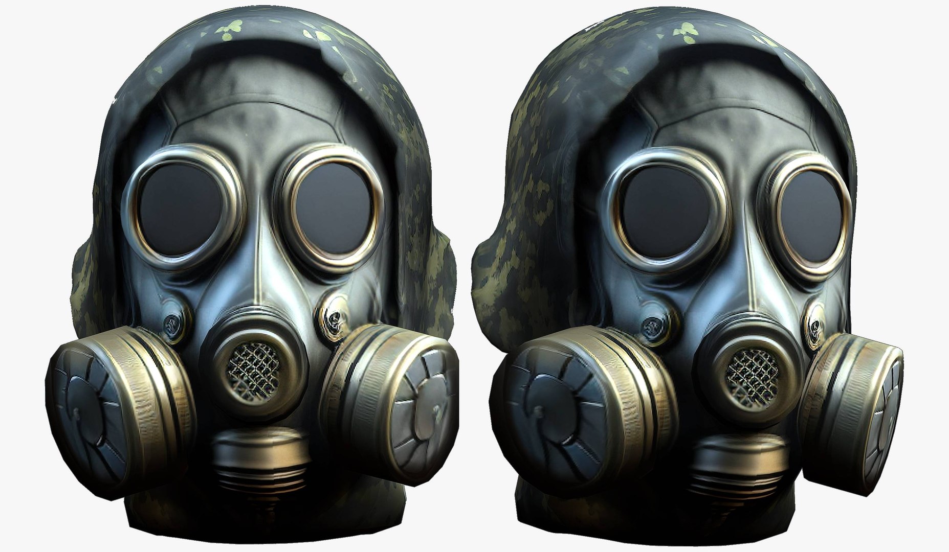 3D Gas mask helmet military combat protection - TurboSquid 2028702