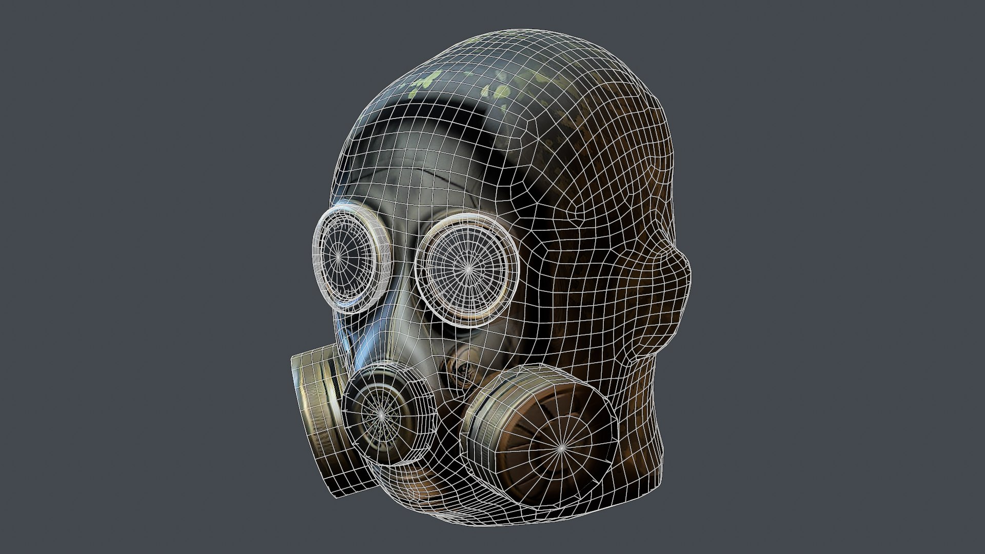 3D Gas mask helmet military combat protection - TurboSquid 2028702
