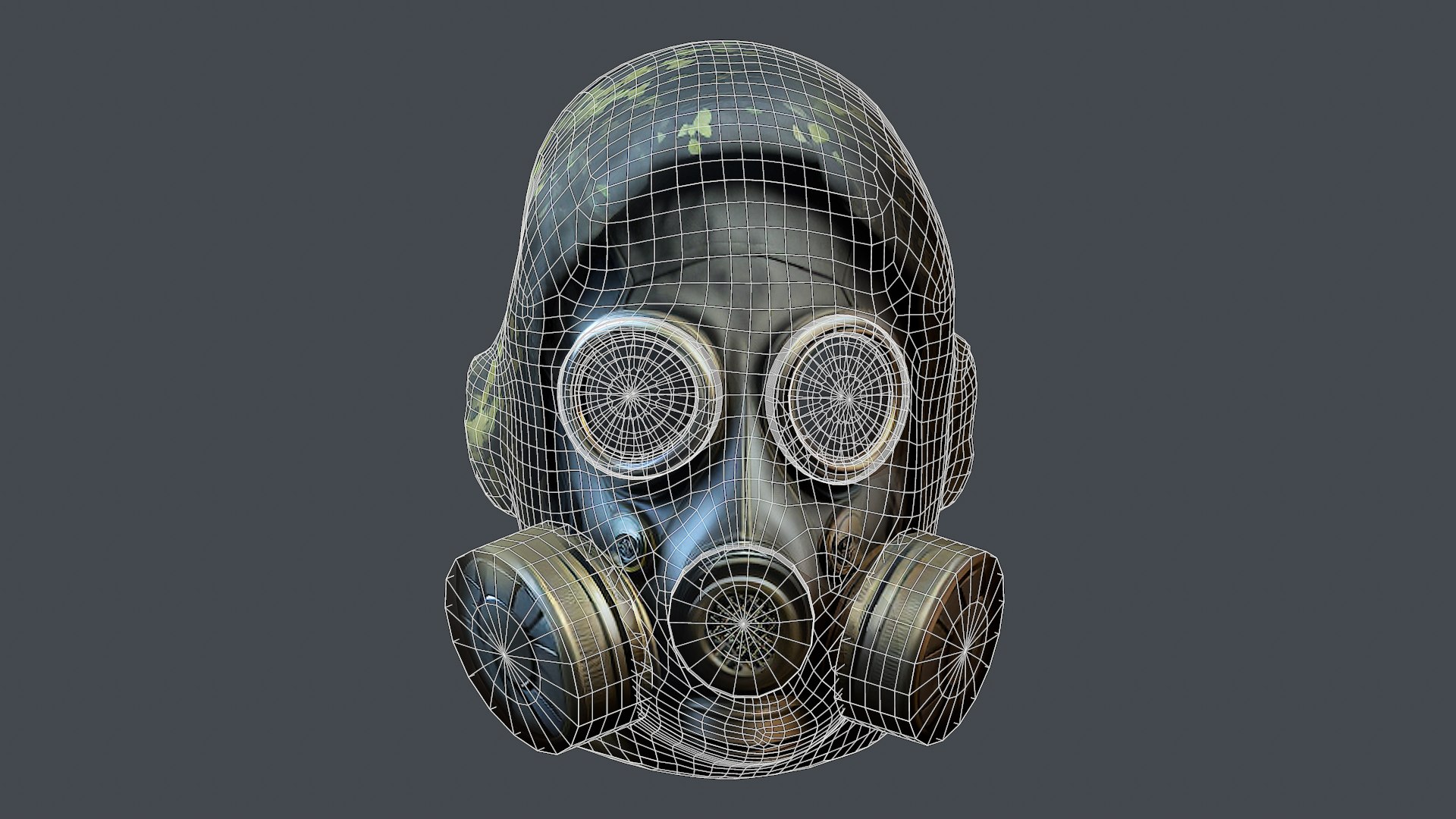 3D Gas mask helmet military combat protection - TurboSquid 2028702