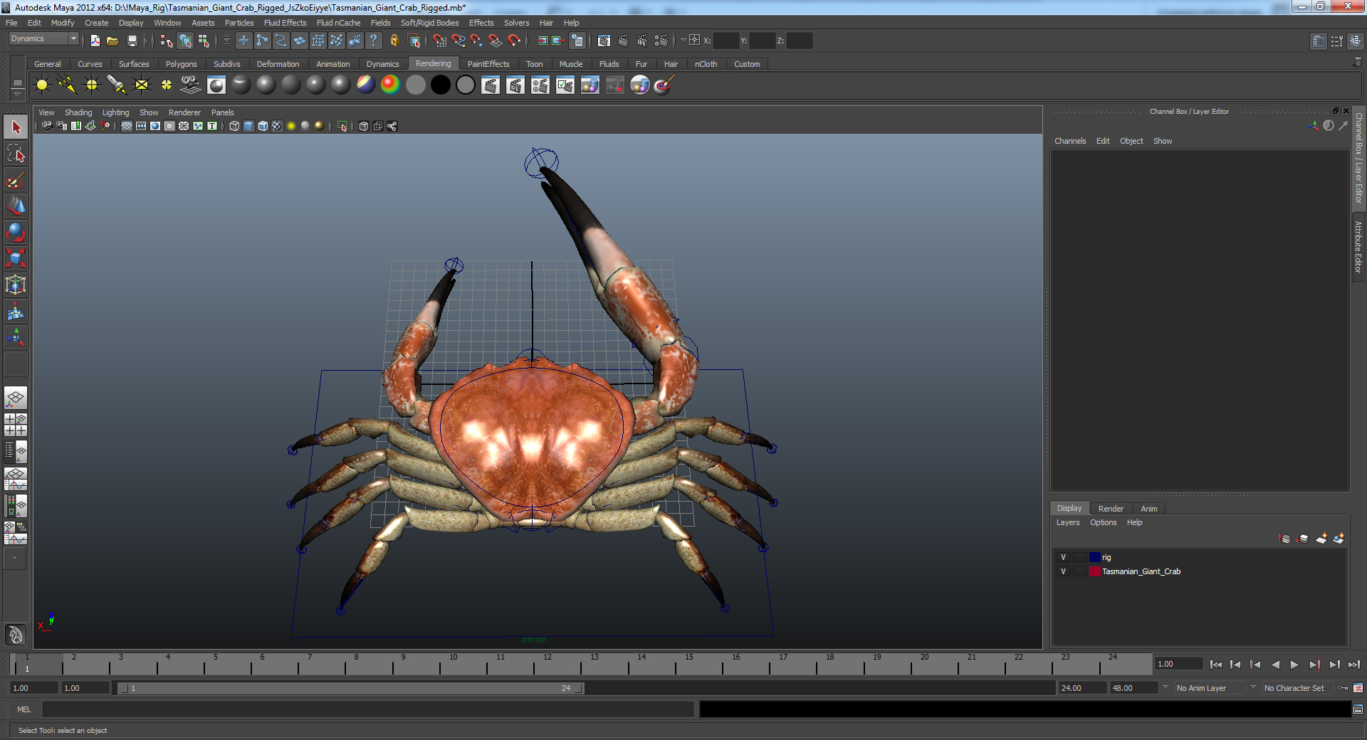 tasmanian giant crab rigged ma