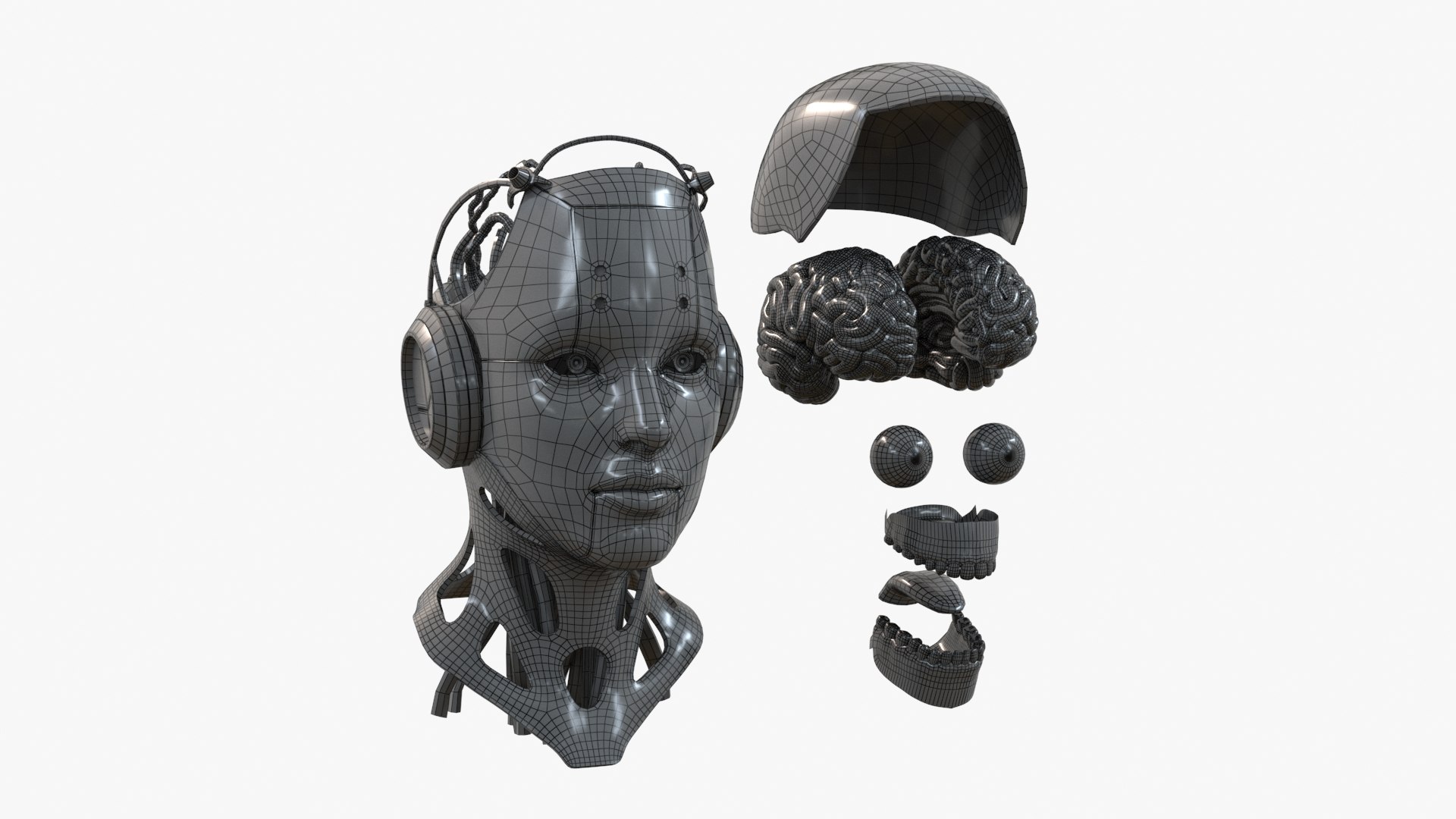 3D Android Robot Head model - TurboSquid 2123196