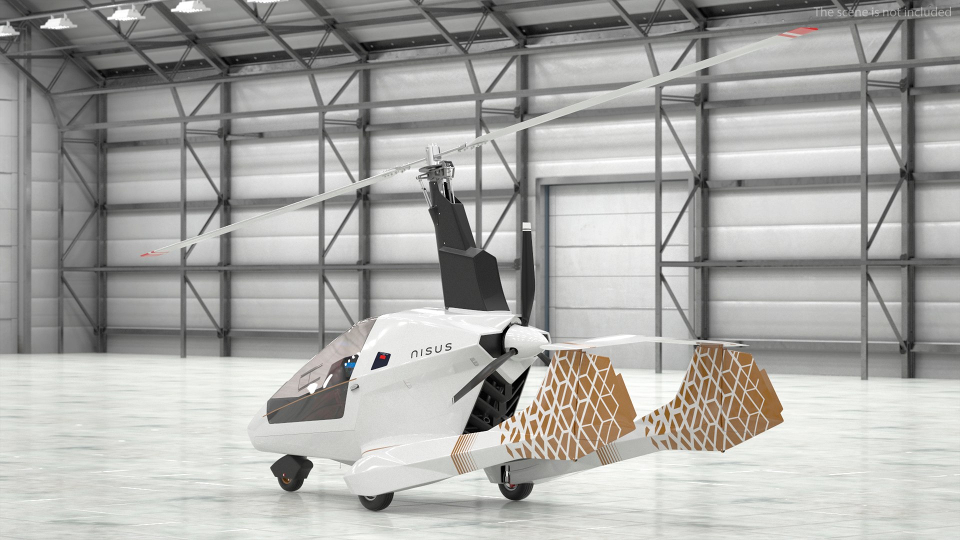 3D model Nisus Gyroplane Rigged - TurboSquid 2183335