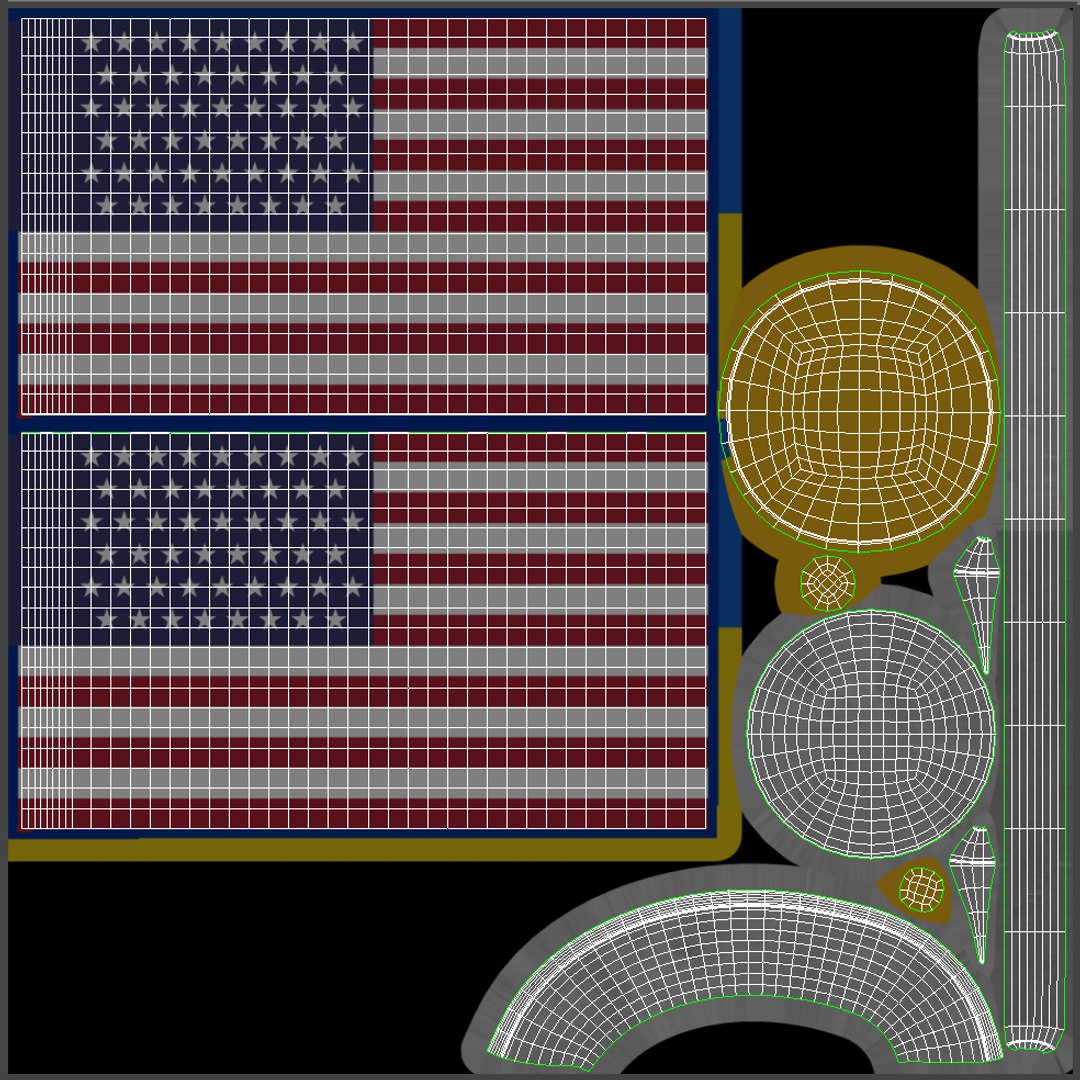 American Flag V10 Model - TurboSquid 1879678