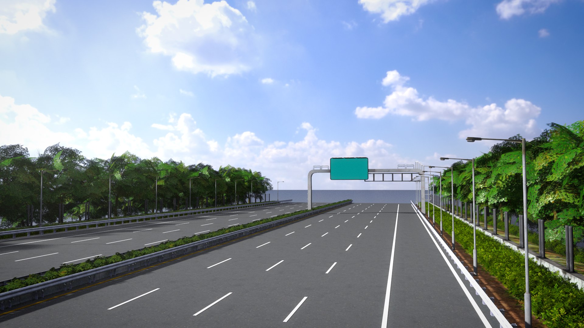 City Highway 3D Model - TurboSquid 2221931