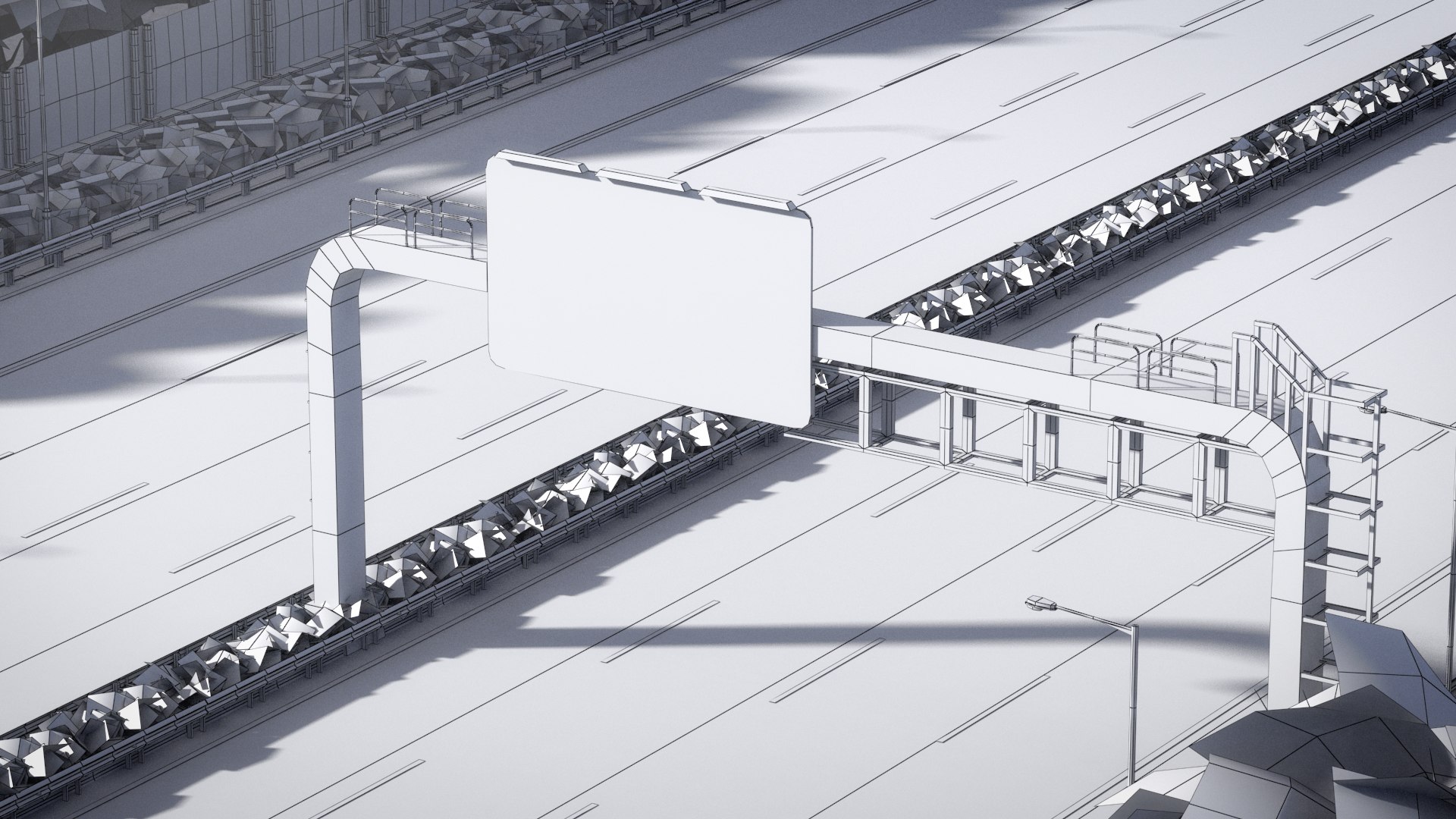 City Highway 3D Model - TurboSquid 2221931