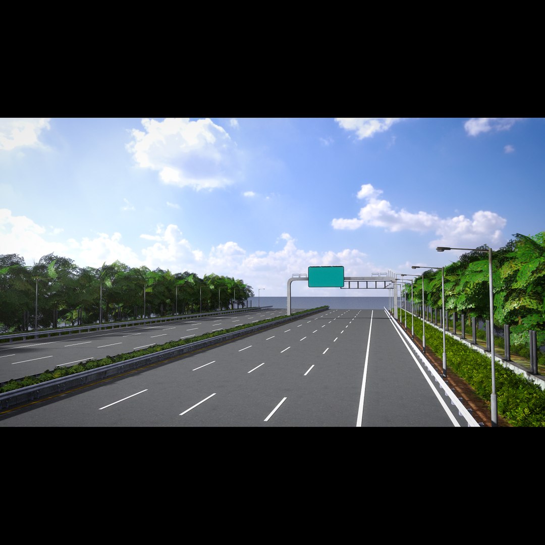 City Highway 3D Model - TurboSquid 2221931