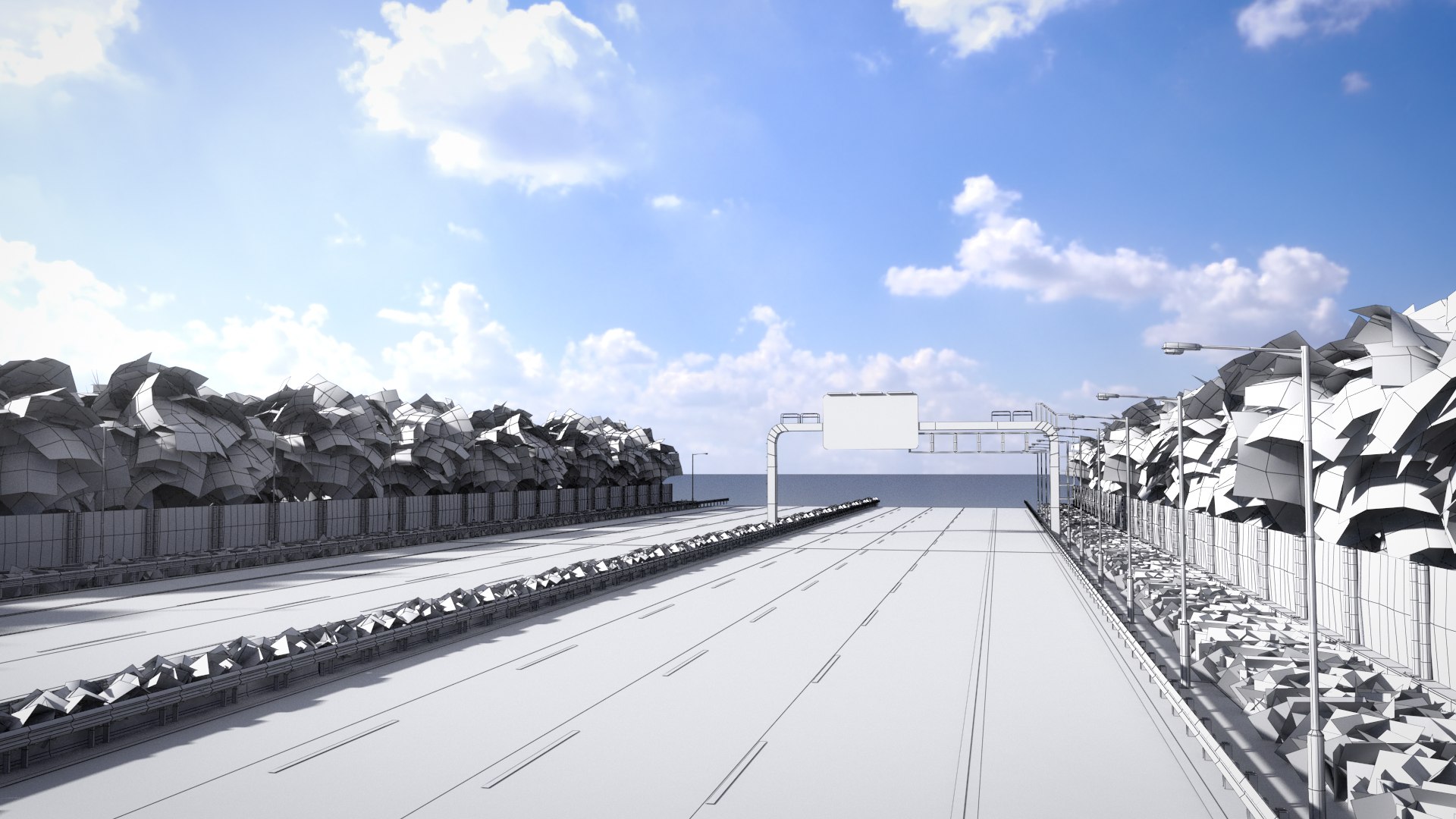 City Highway 3D Model - TurboSquid 2221931