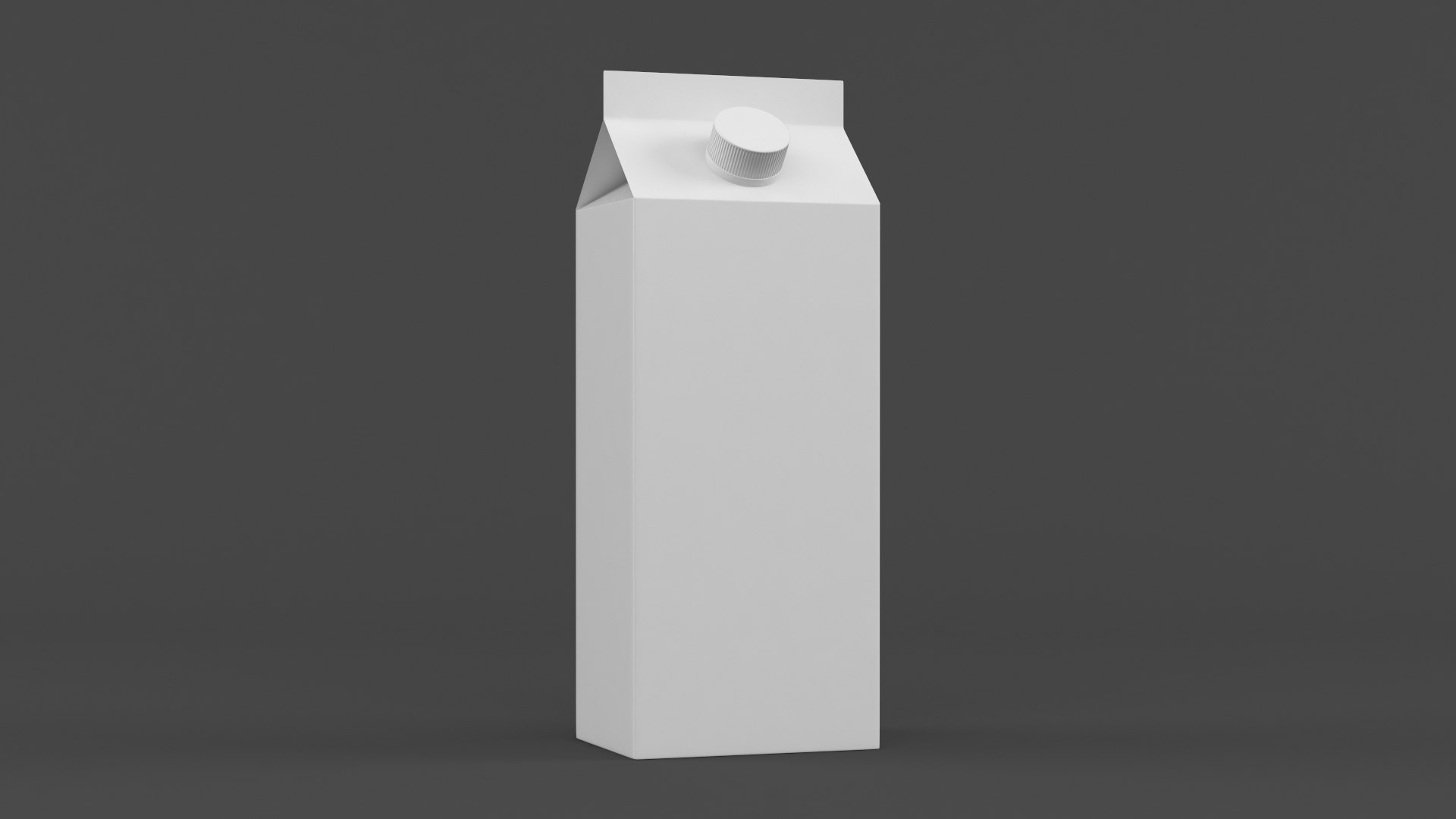 Milk Box With Glass 3D - TurboSquid 2168345