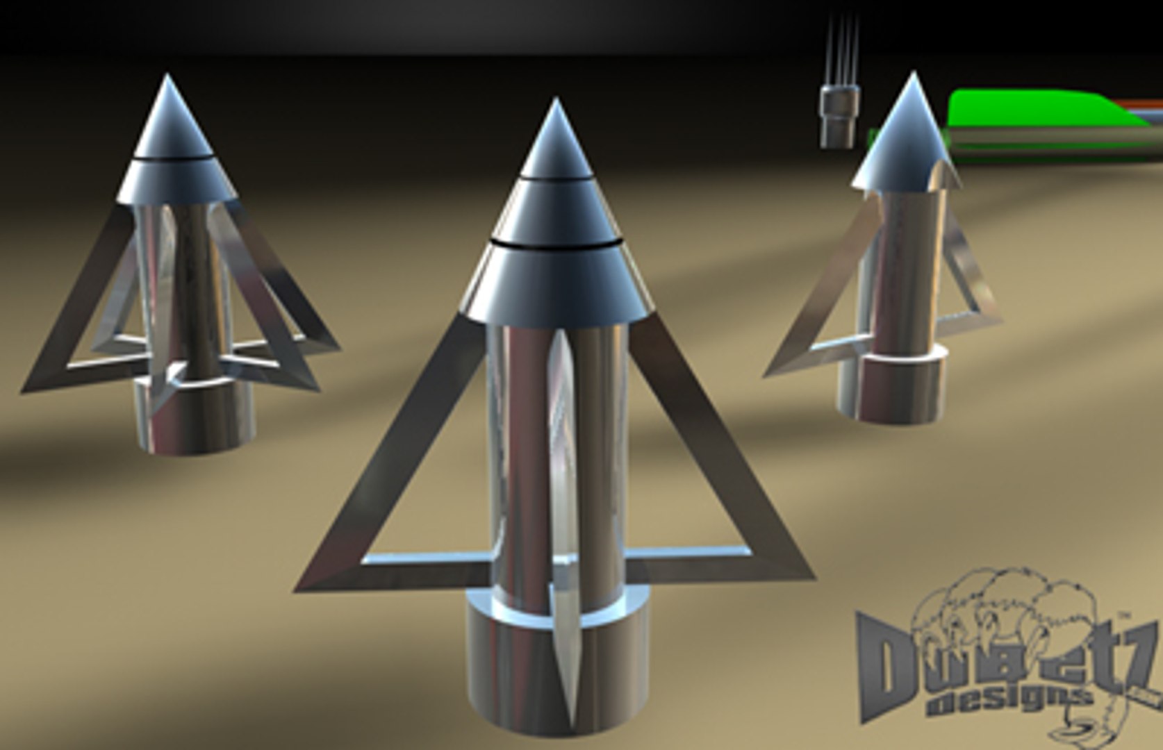 Set Arrow 1 Bows 3d Dxf