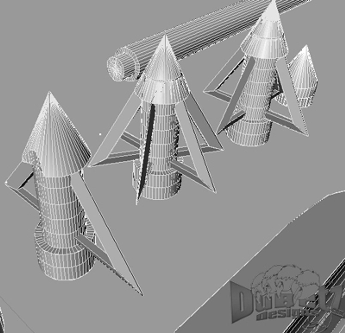 Set Arrow 1 Bows 3d Dxf