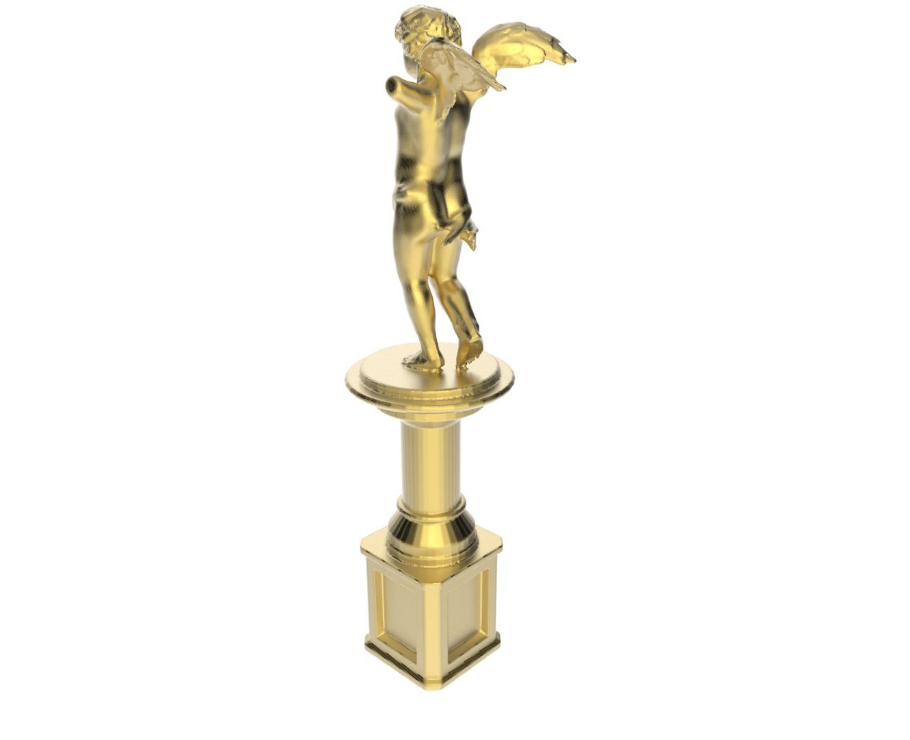 3d Model Cupidon Statue Scan