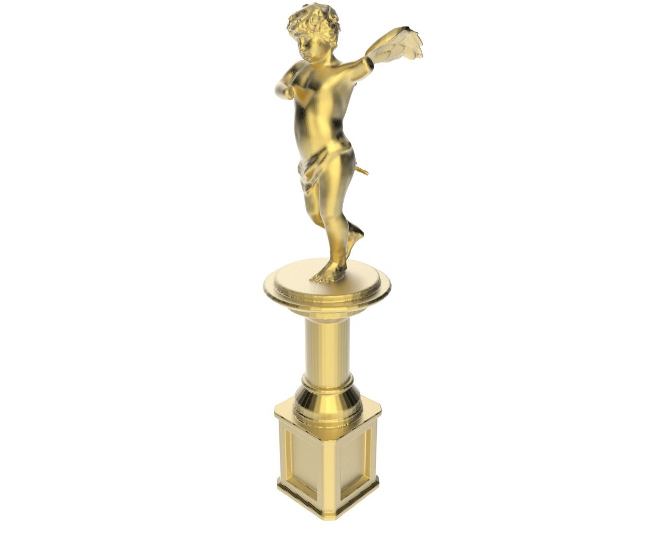 3d Model Cupidon Statue Scan