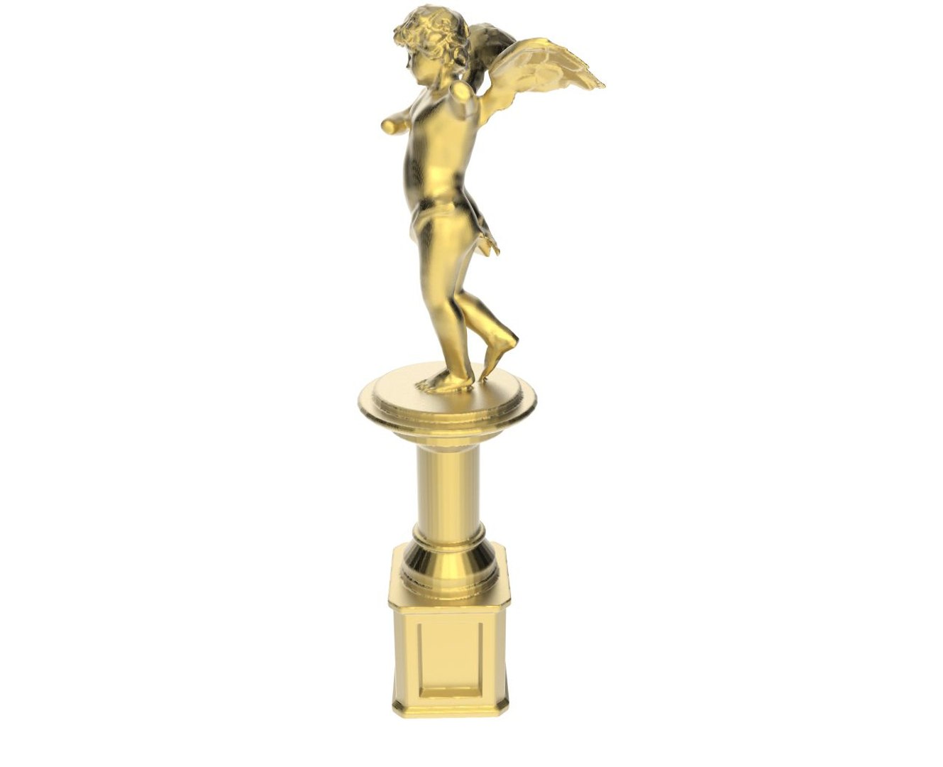 3d Model Cupidon Statue Scan