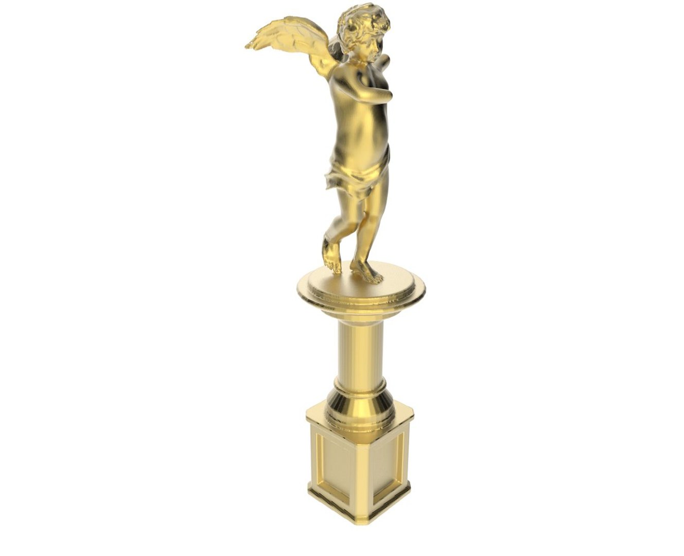 3d Model Cupidon Statue Scan