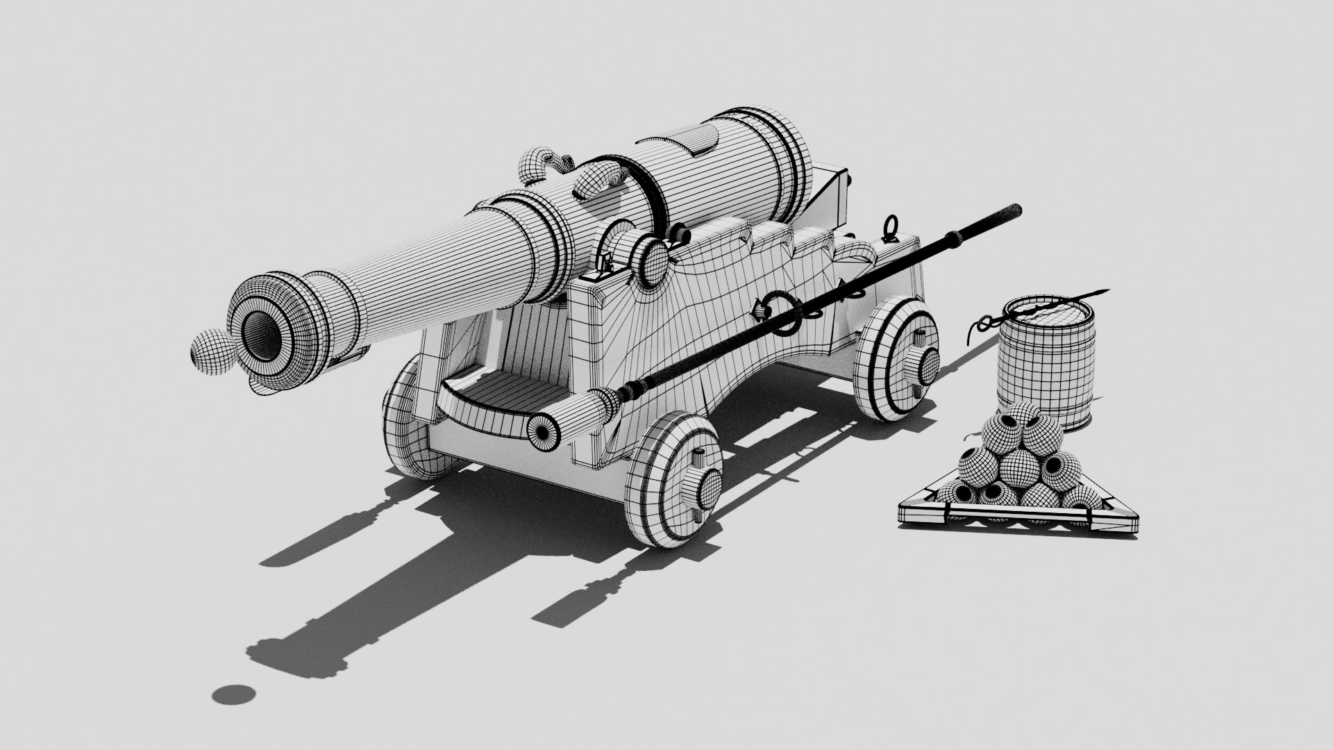 3D O Kit 01 Cannon Kit 04 Of 05 Treasure Cannon - TurboSquid 2001538