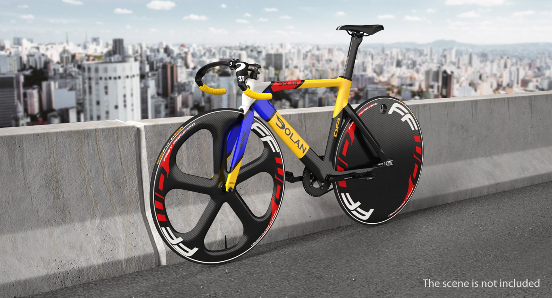 3D Model Colored Track Bike Dolan - TurboSquid 1329547
