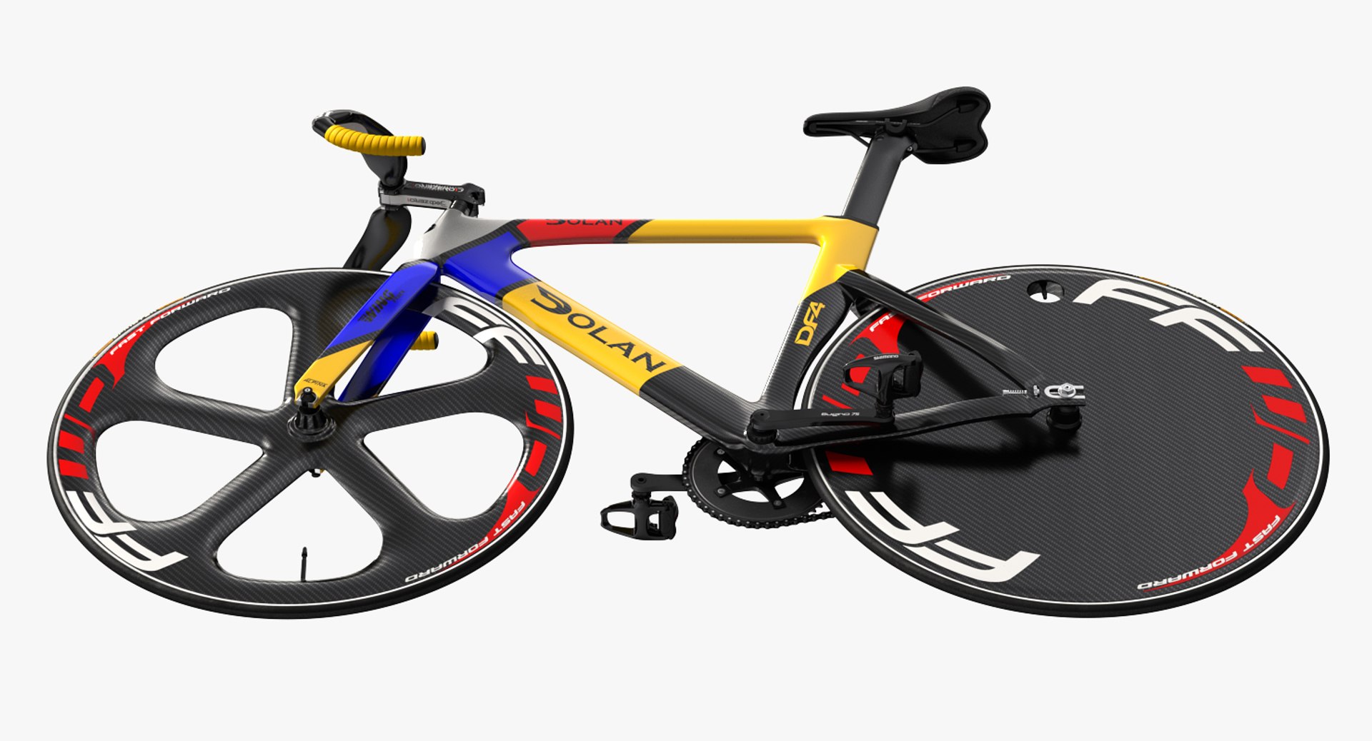 3D Model Colored Track Bike Dolan - TurboSquid 1329547