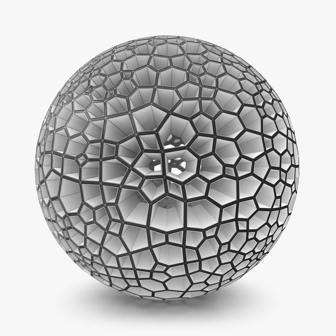 3d model voronoi sphere