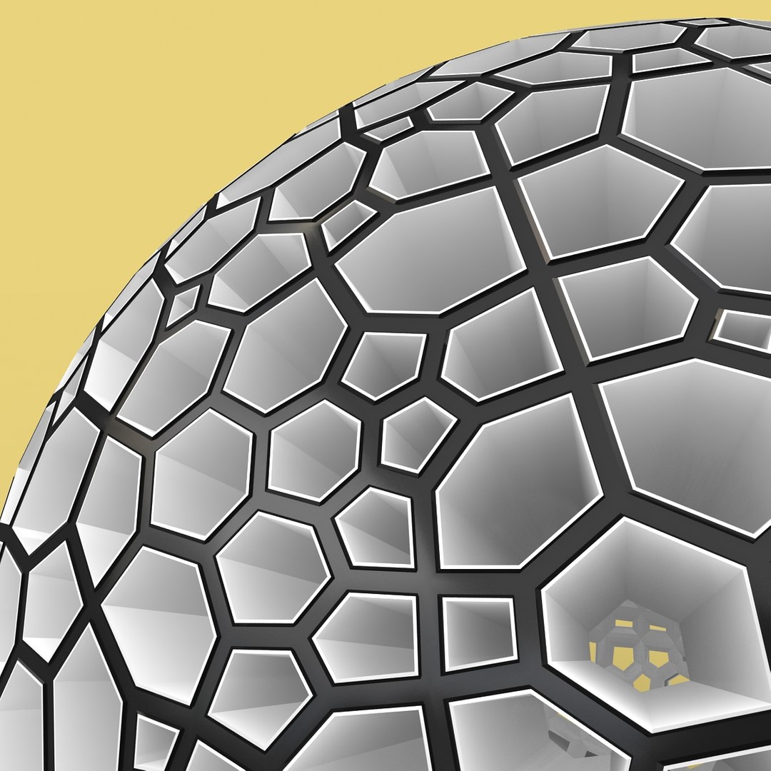 3d model voronoi sphere