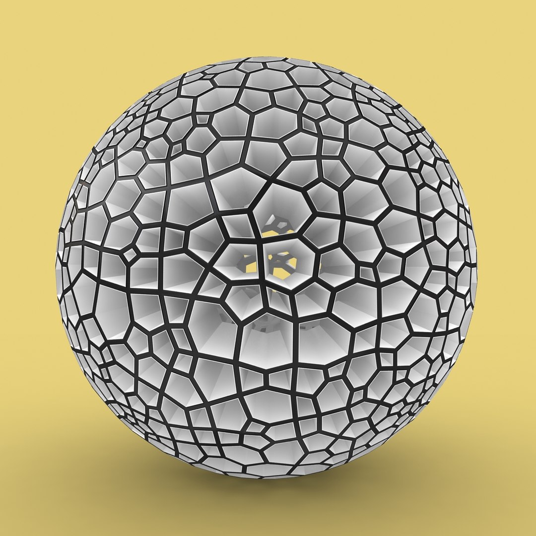 3d model voronoi sphere