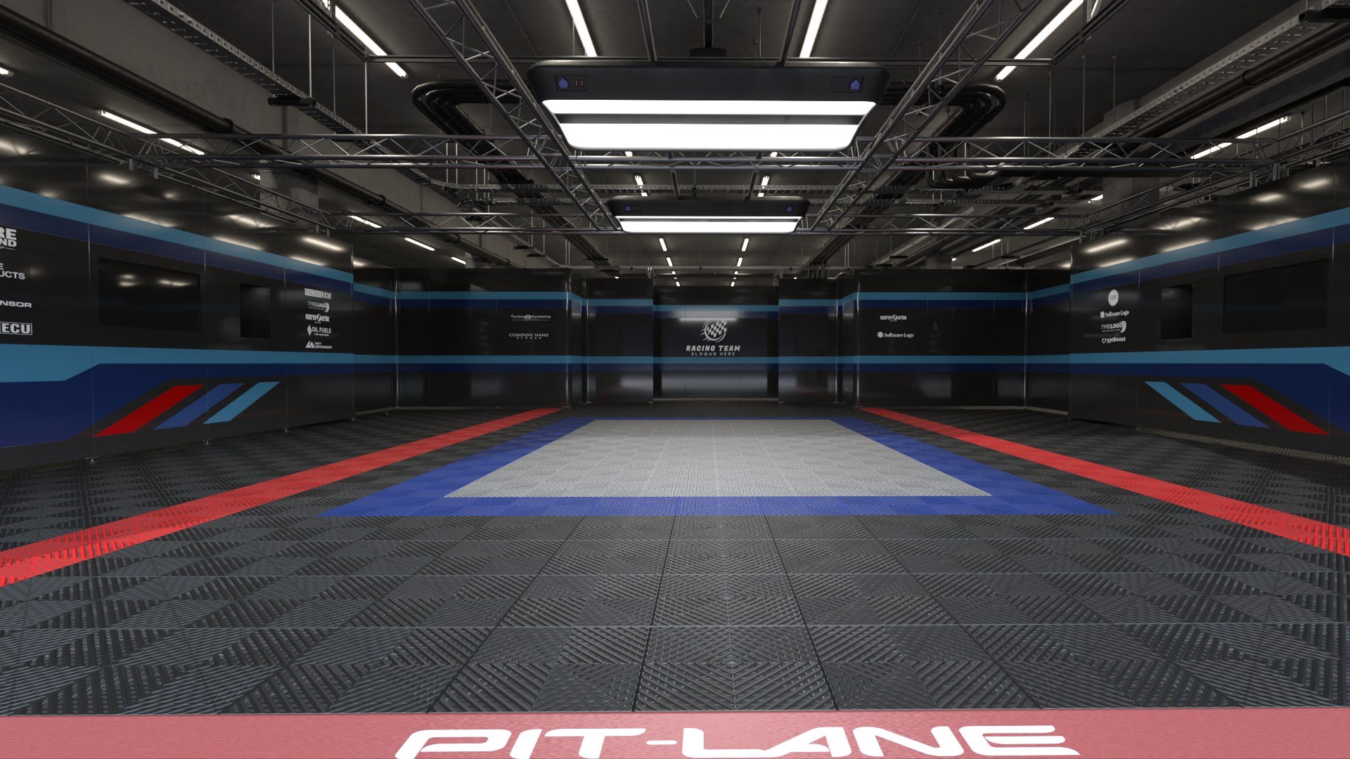 Racing Team Garage 6 3D - TurboSquid 2280526