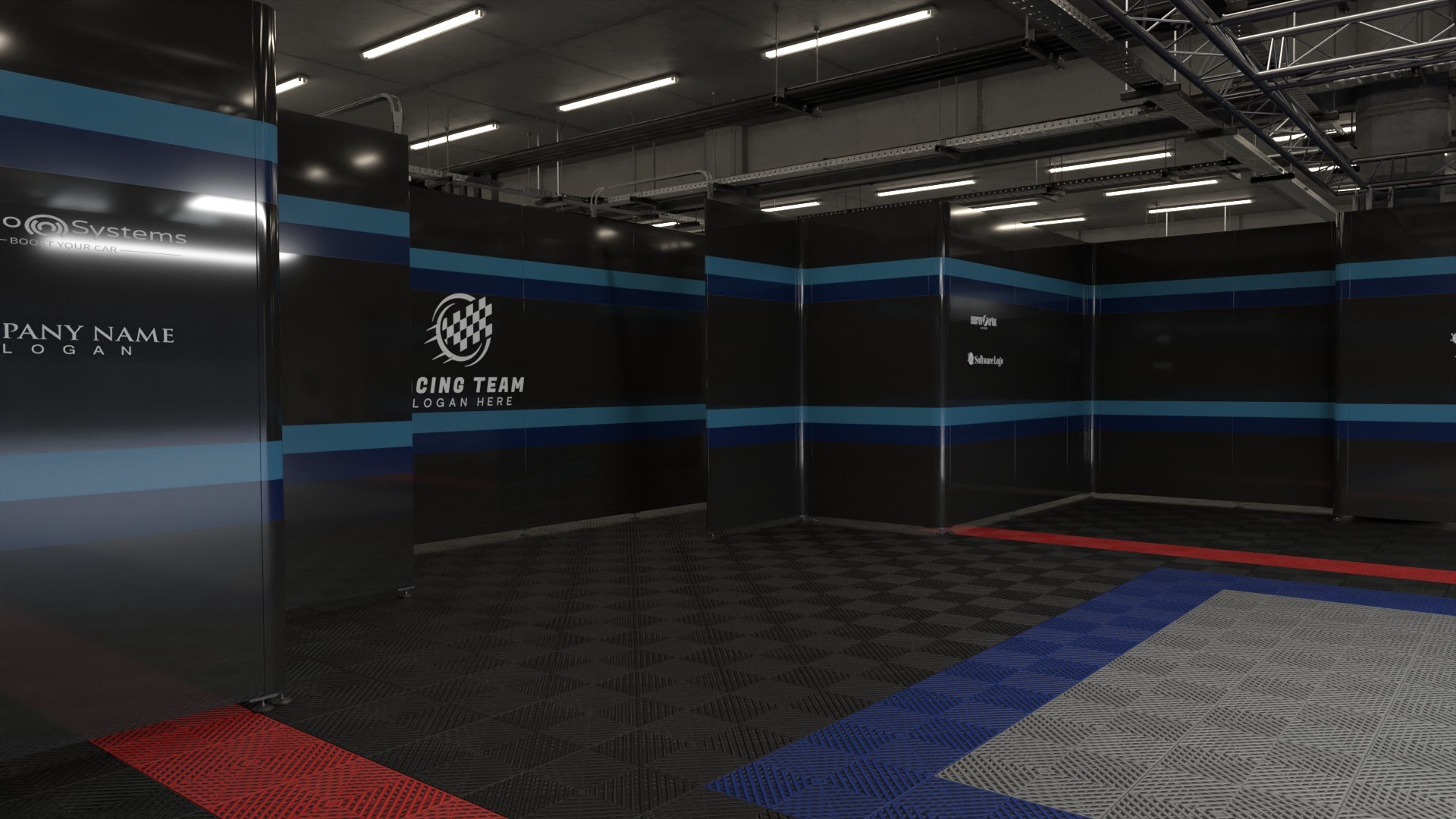 Racing Team Garage 6 3D - TurboSquid 2280526
