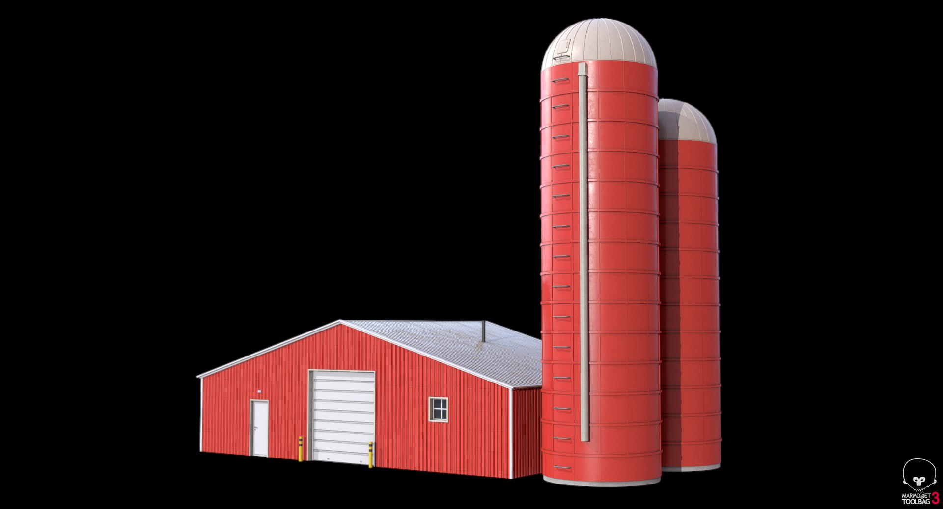 3D Model Red Farm Building 21 - TurboSquid 2469602