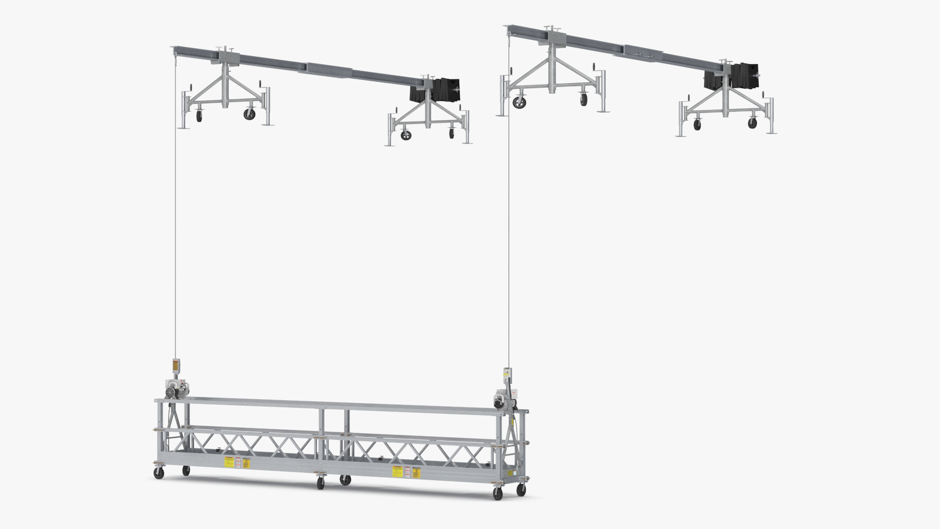 Double Window Cleaning Platform With Fastening To Roof 3D - TurboSquid ...