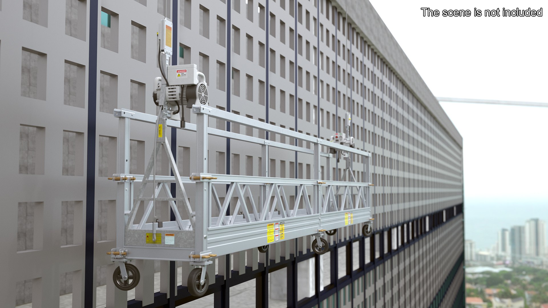 Double Window Cleaning Platform With Fastening To Roof 3D - TurboSquid ...