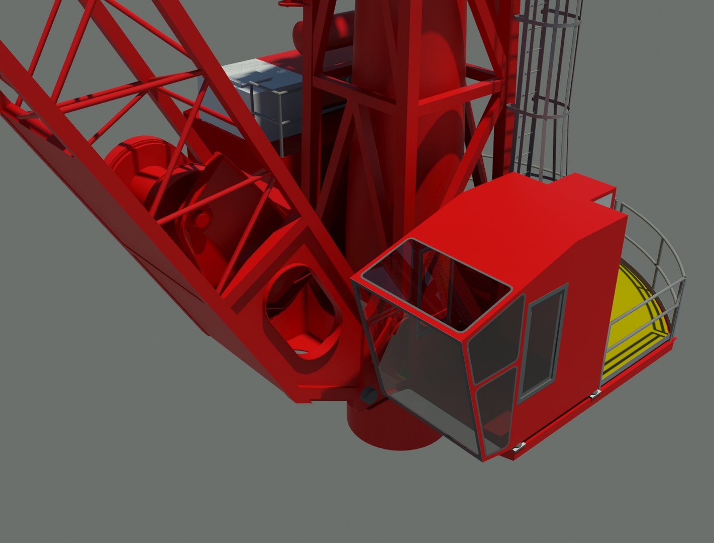Marine Crane 3d Model