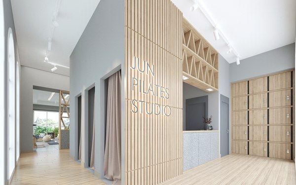 Pilates Reformer Studio Interior 3D model - TurboSquid 1955494