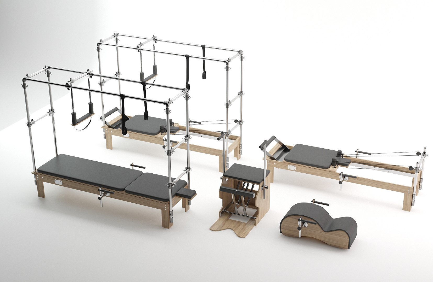 Pilates Reformer Studio Interior 3D Model - TurboSquid 1955494