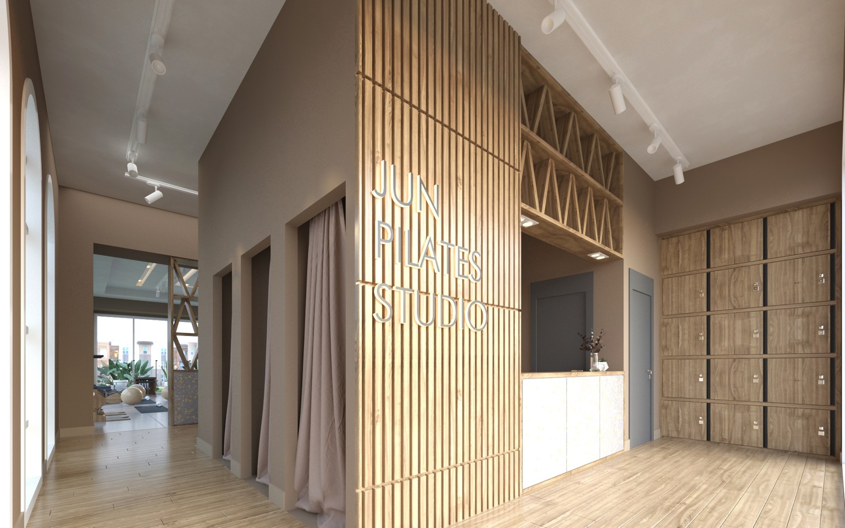 Pilates Reformer Studio Interior 3D Model - TurboSquid 1955494