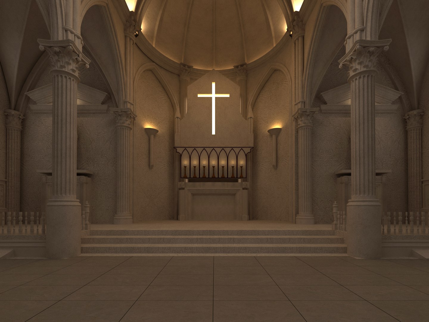 Church Interior 07 3D - TurboSquid 2000819