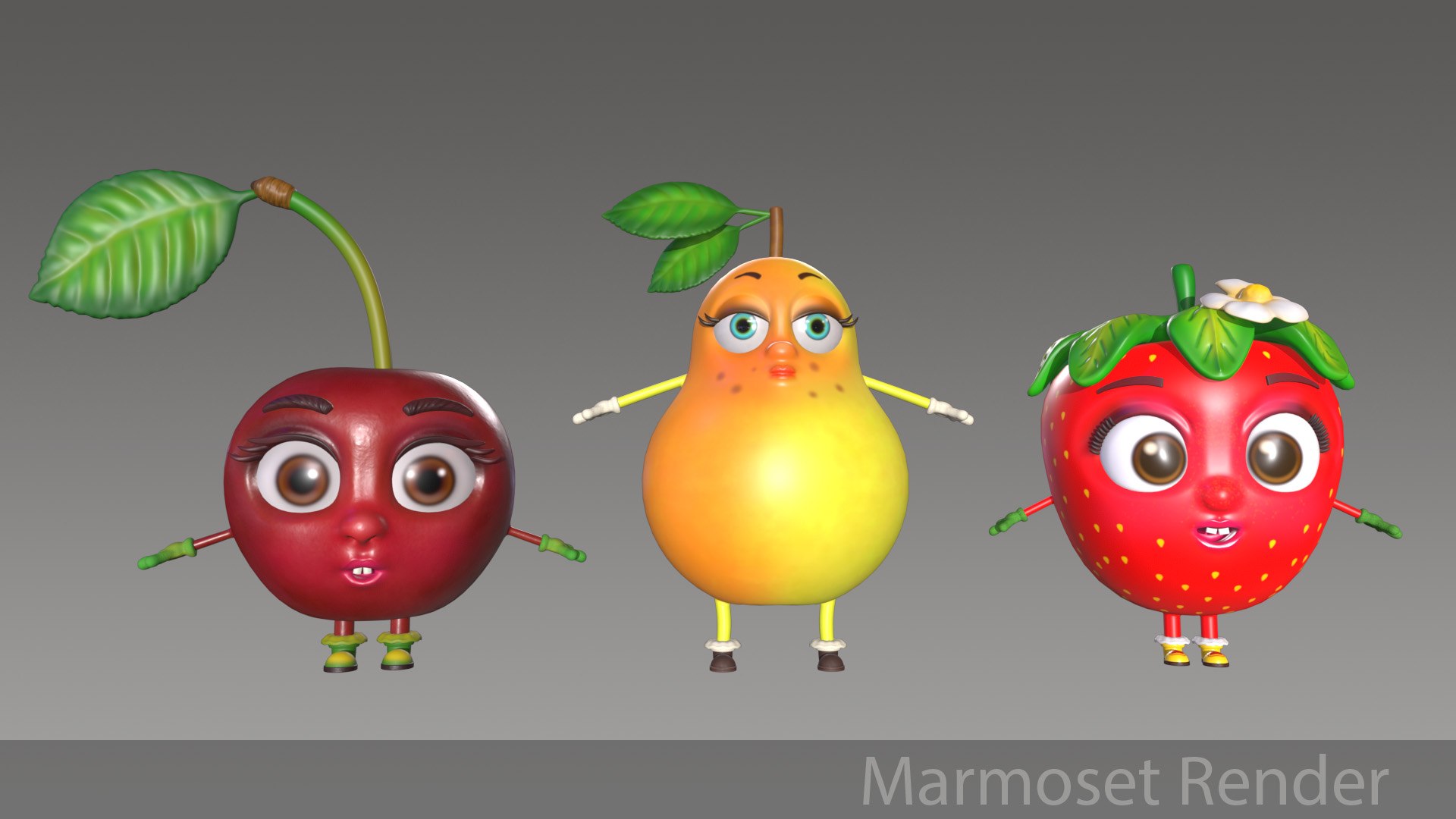 3D Fruit set - TurboSquid 2013617