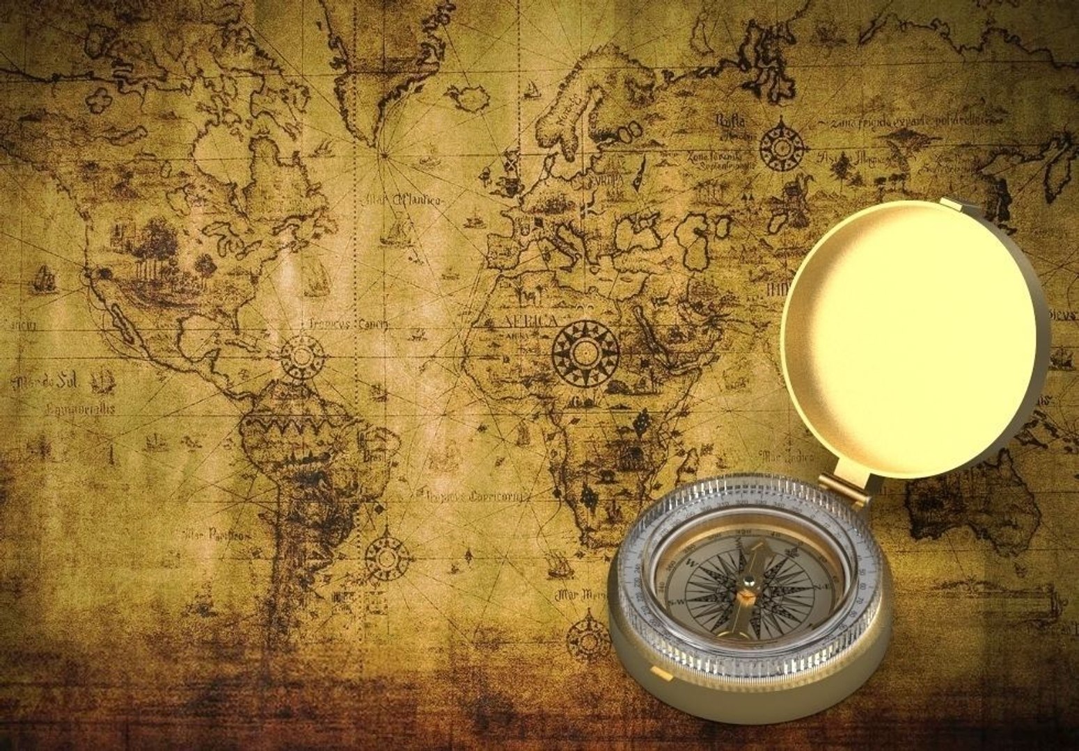 3D Compass Gold - TurboSquid 1501180