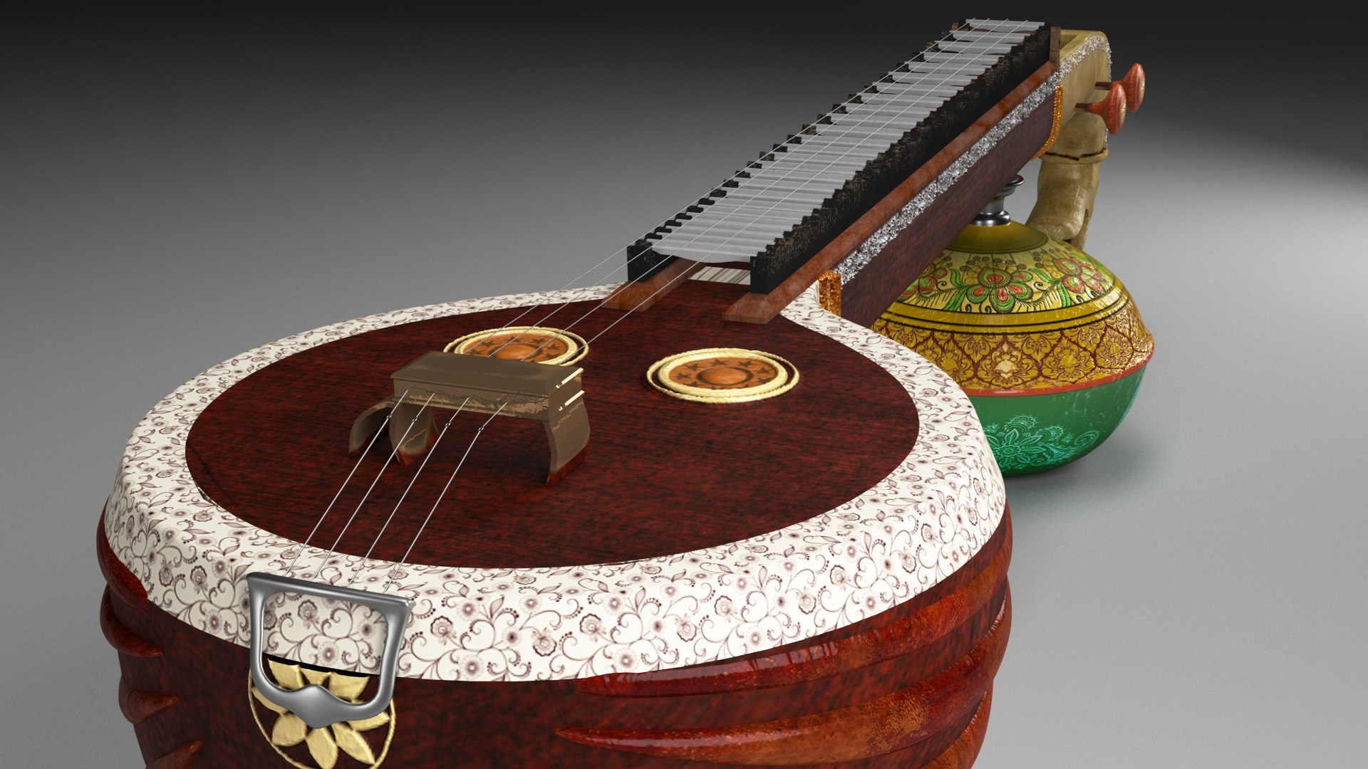 3D Veena Model - TurboSquid 1775558