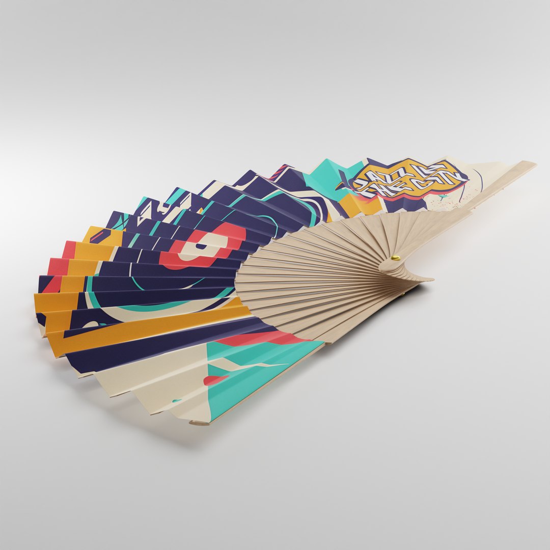 Wood Paper Fan 3D Model - TurboSquid 2223484